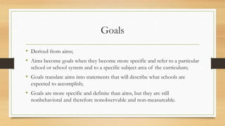 Aims, goals and objectives | PPTX