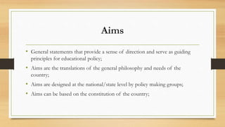 Aims, goals and objectives | PPT