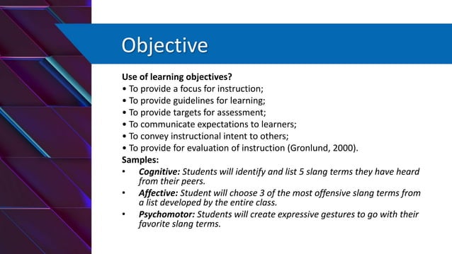 Aims, goals, and objectives | PPT