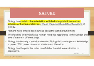 Aims & objectives of teaching biological science | PDF