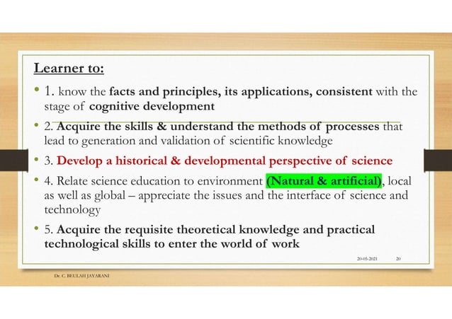 Aims & objectives of teaching biological science | PDF