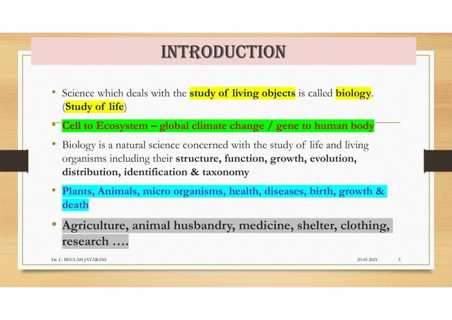 Aims & objectives of teaching biological science | PDF