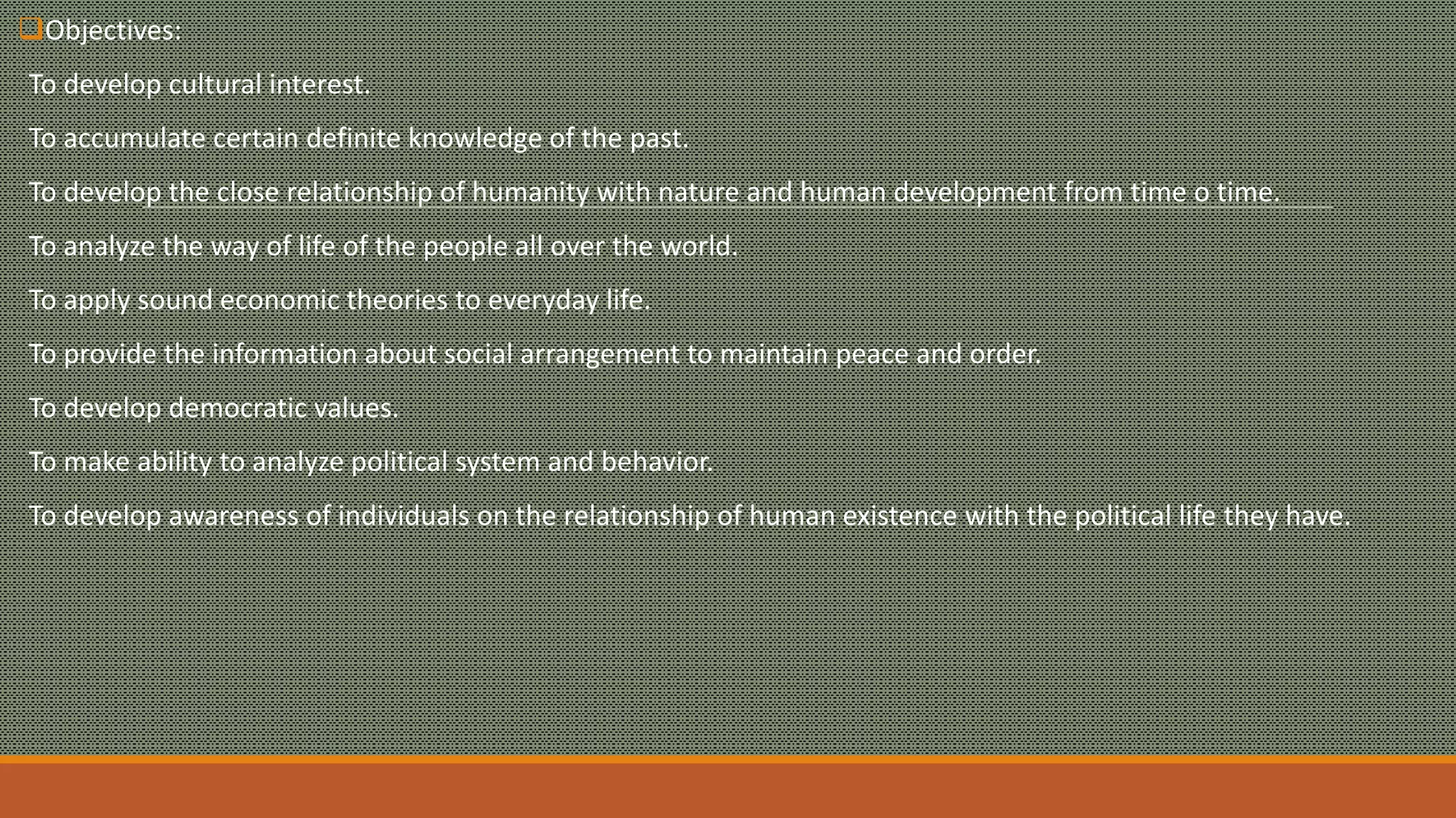 Aims & objectives of Teaching Social Science | PPTX