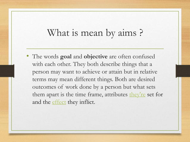 Aims of education | PPTX