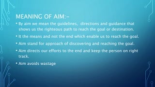 Aims of Education class 11th ppt. | PPTX