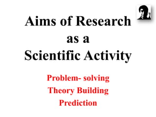 Aims of Research as a Scientific Activity | PPTX
