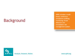 AIMS Overview | PPTX | Cloud Computing | Internet