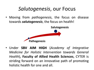 Introductory Yoga session for AIMST Quality Improvement Program | PPT