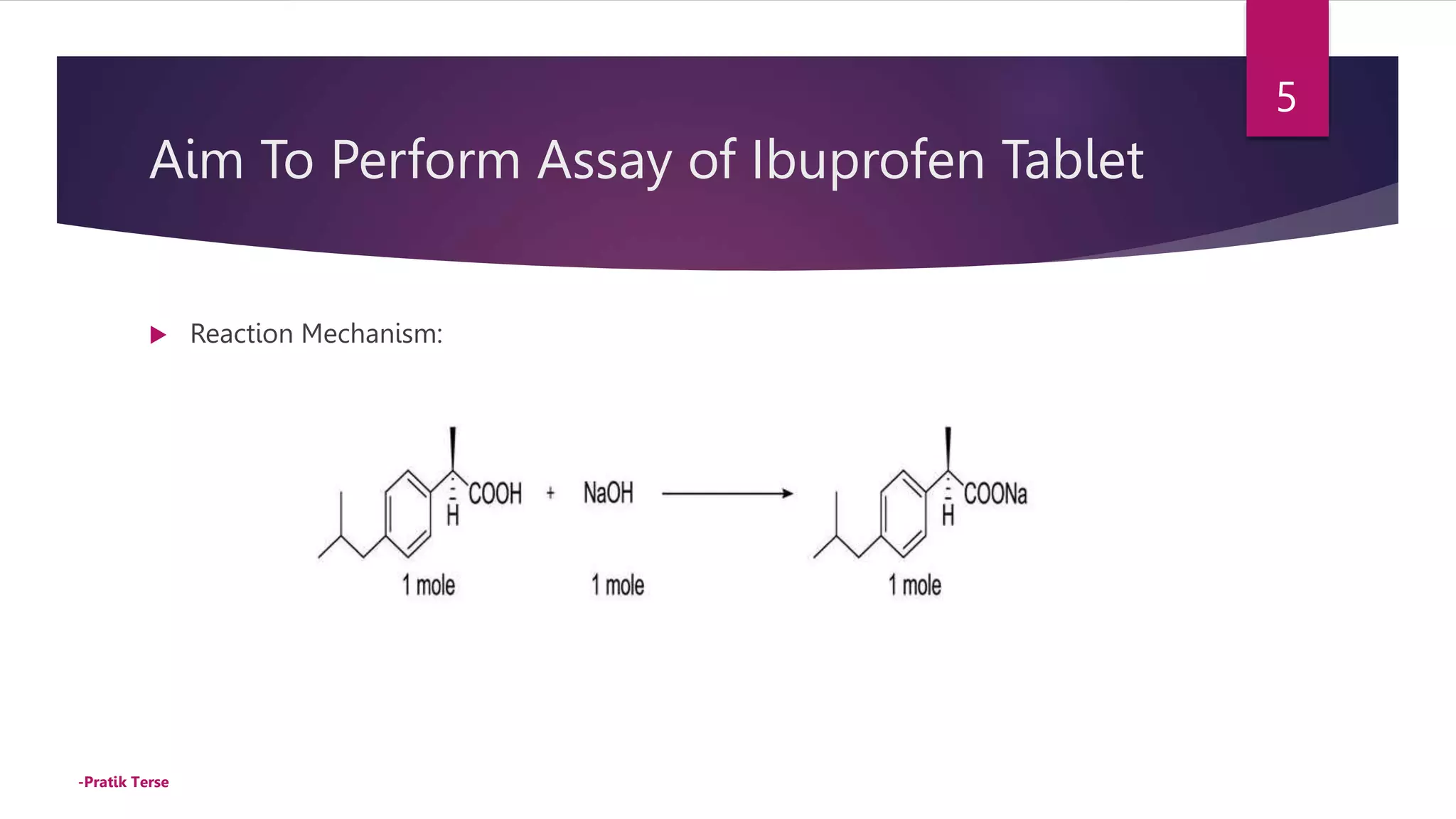 Aim To Perform Assay of Ibuprofen Tablet.pptx
