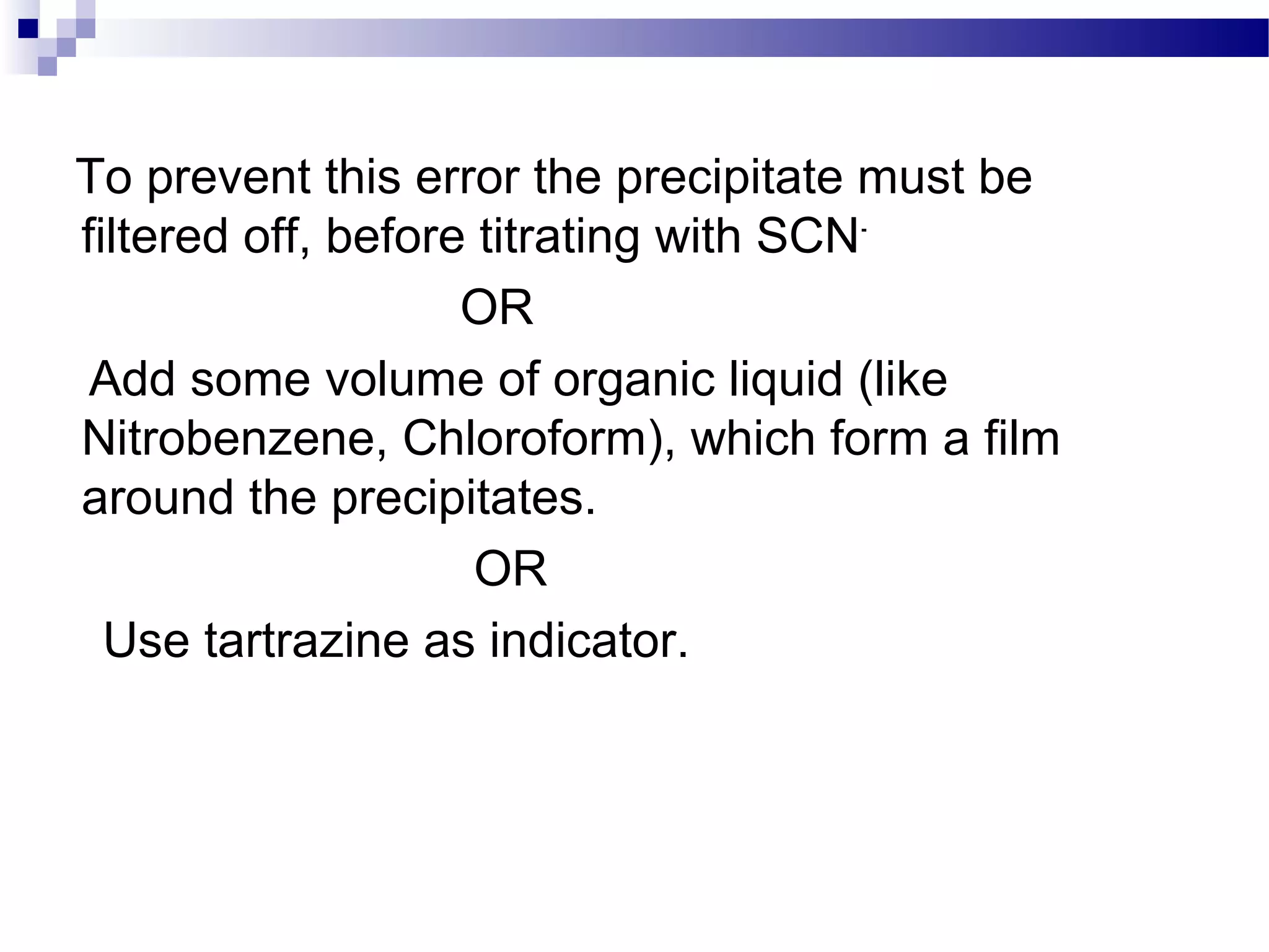 Volhard`s Method | PPT