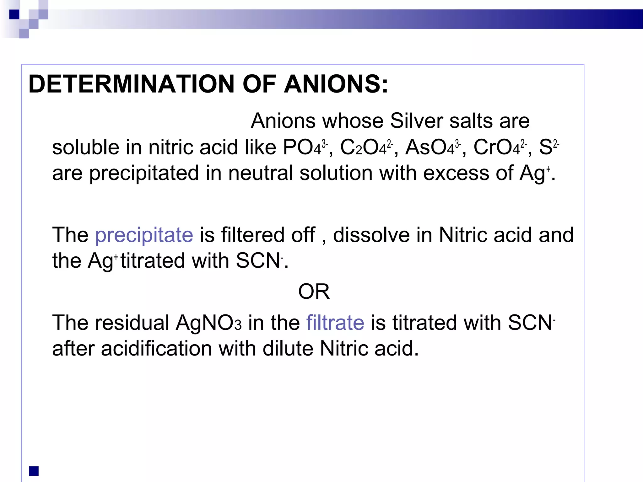 Volhard`s Method | PPT