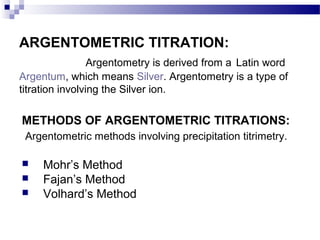 Volhard`s Method | PPT