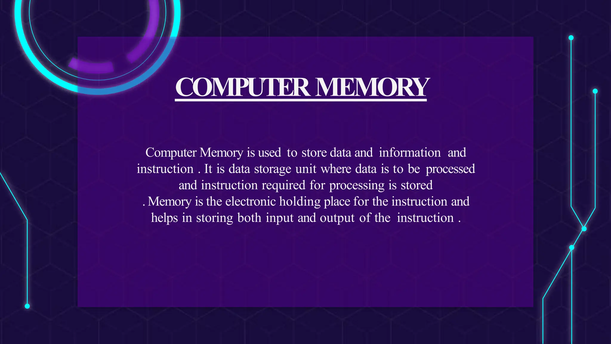 Aina IT about computer memory and relate | PPT