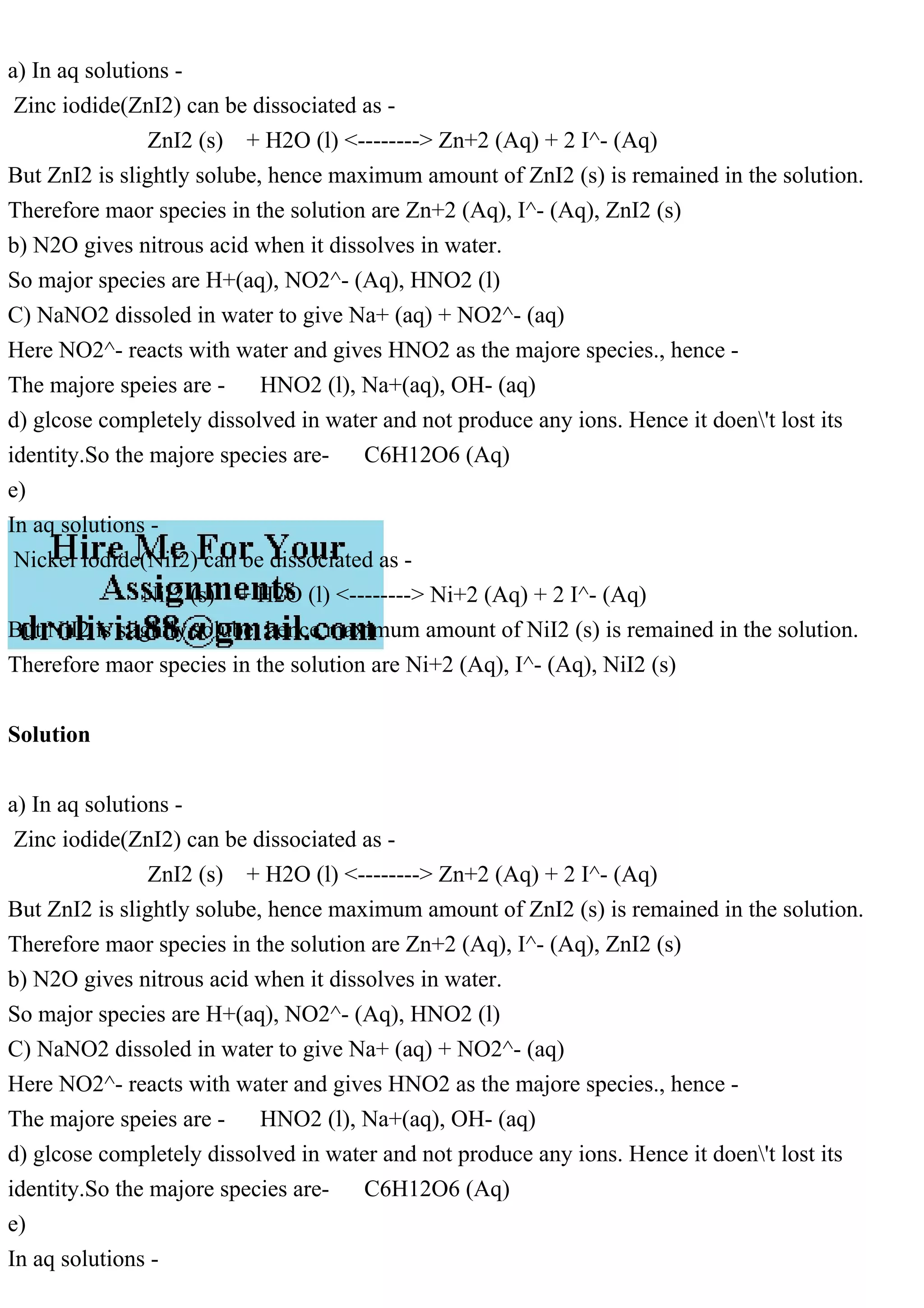 a) In aq solutions - Zinc iodide(ZnI2) can be dissociated as - .pdf