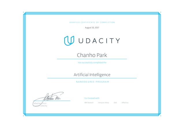 Artificial Intelligence Nanodegree Ppt 