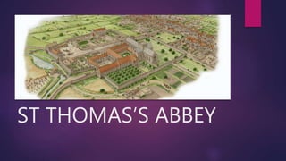 Áine Foley. St Thomas’ Abbey and the City of Dublin in the late ...