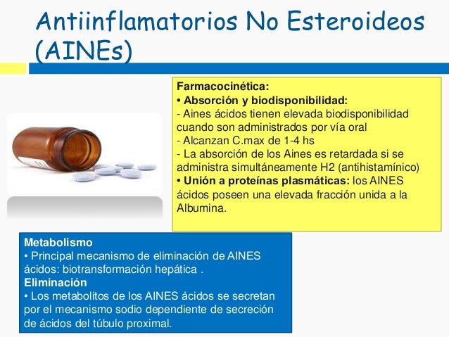 Fármacos Antiinflamatorios no esteroideos (AINE)