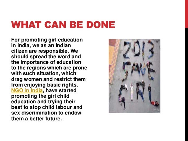 A initiative to promote girl child education in india