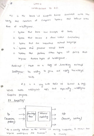 artificial intelligence notes | PDF