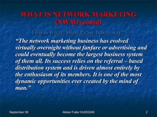 Network Marketing - A Brief History | PPT