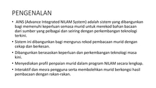 MANUAL AINS NILAM KEMENTERIAN PENDIDIKAN MALAYSIA | PDF