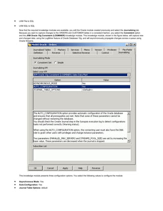 A introduction to oracle data integrator | DOCX
