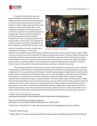 ACORN International Fairtrade Report | PDF
