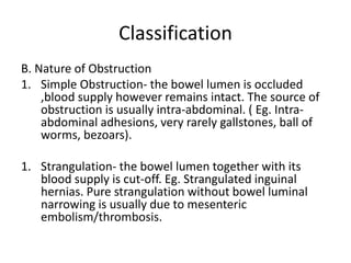 Acute Intestinal obstruction by Dr. Daniel B. Yidana | PPT