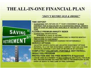 The ALL-IN-ONE Financial Plan | PPTX