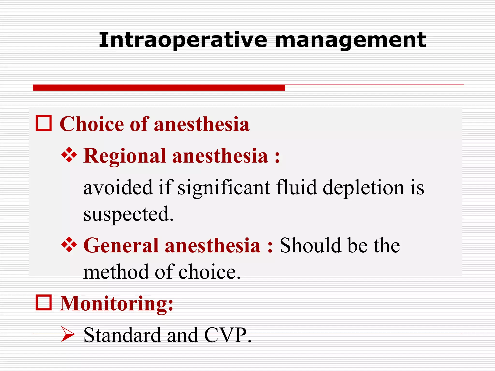 anaesthesia & management in Acute intestinal obstruction | PPTX