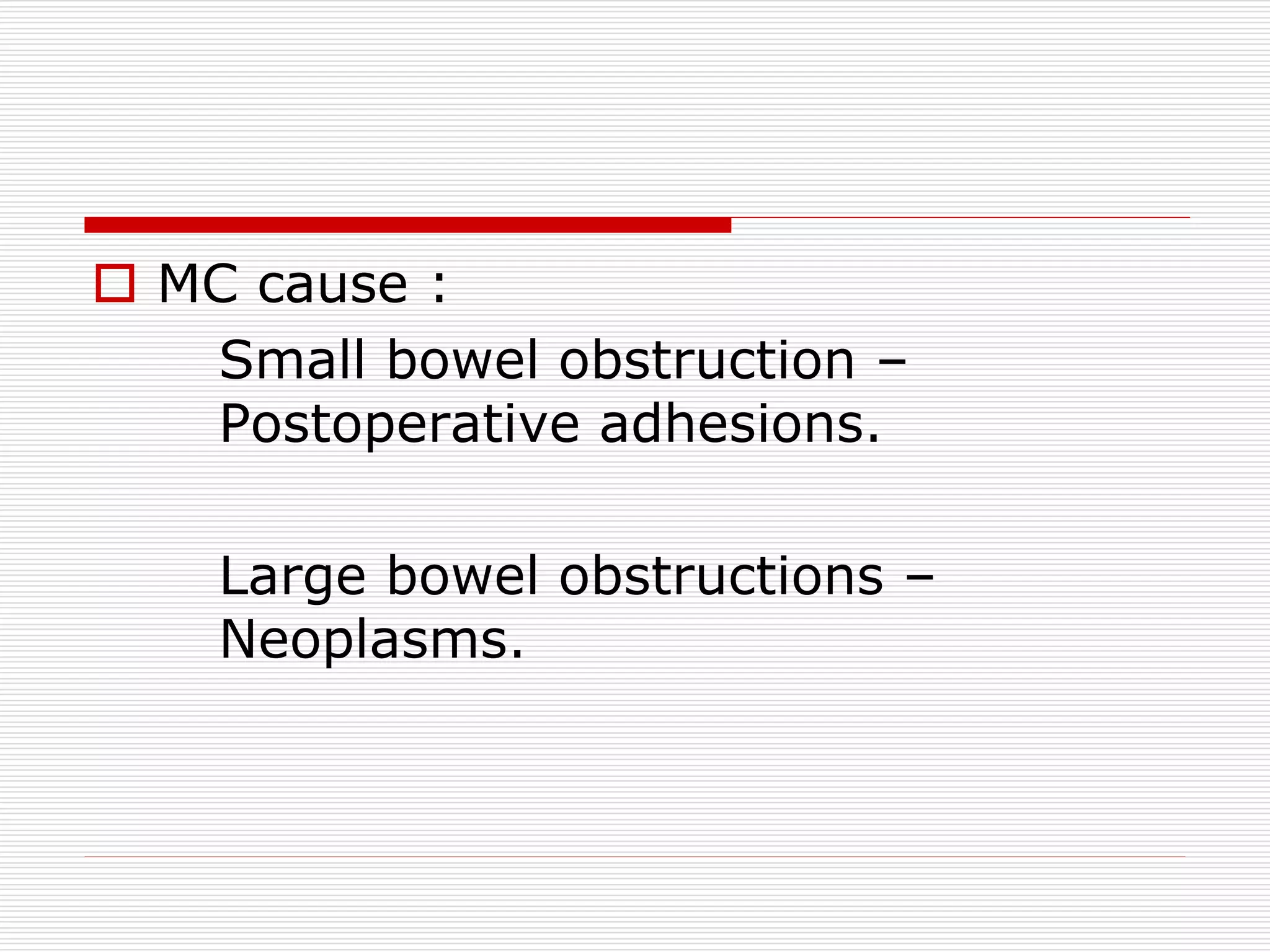 anaesthesia & management in Acute intestinal obstruction | PPTX