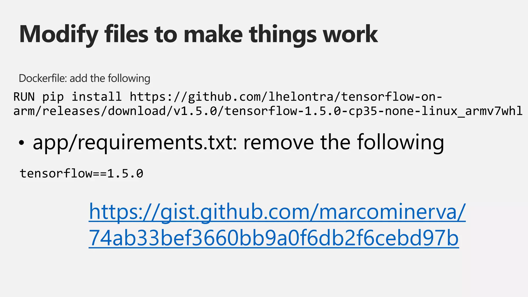 Ai on the edge... and containers | PPT