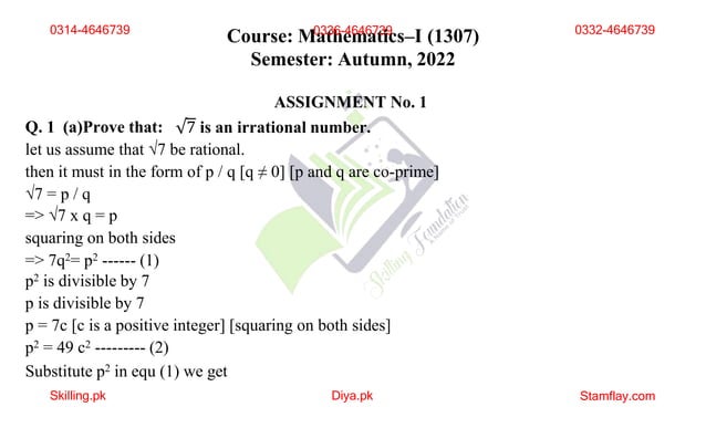 AIOU Code 1307 Solved Assignment 1 Autumn 2022.pptx AIOU Code 1307 Solved Assignment 1 Autumn 2022.pptx