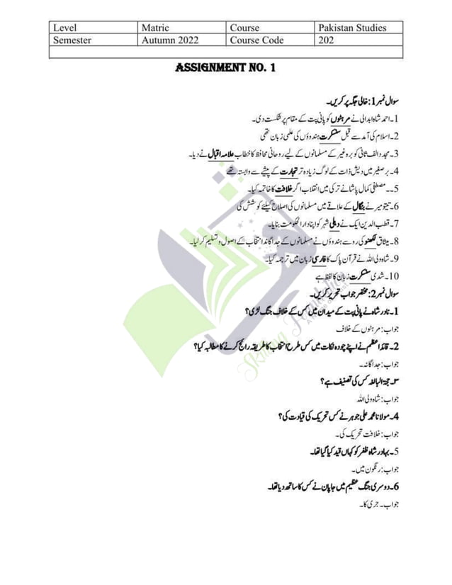 AIOU CODE 202 PAKISTAN STUDIES SOLVED ASSIGNMENT 1.pptx