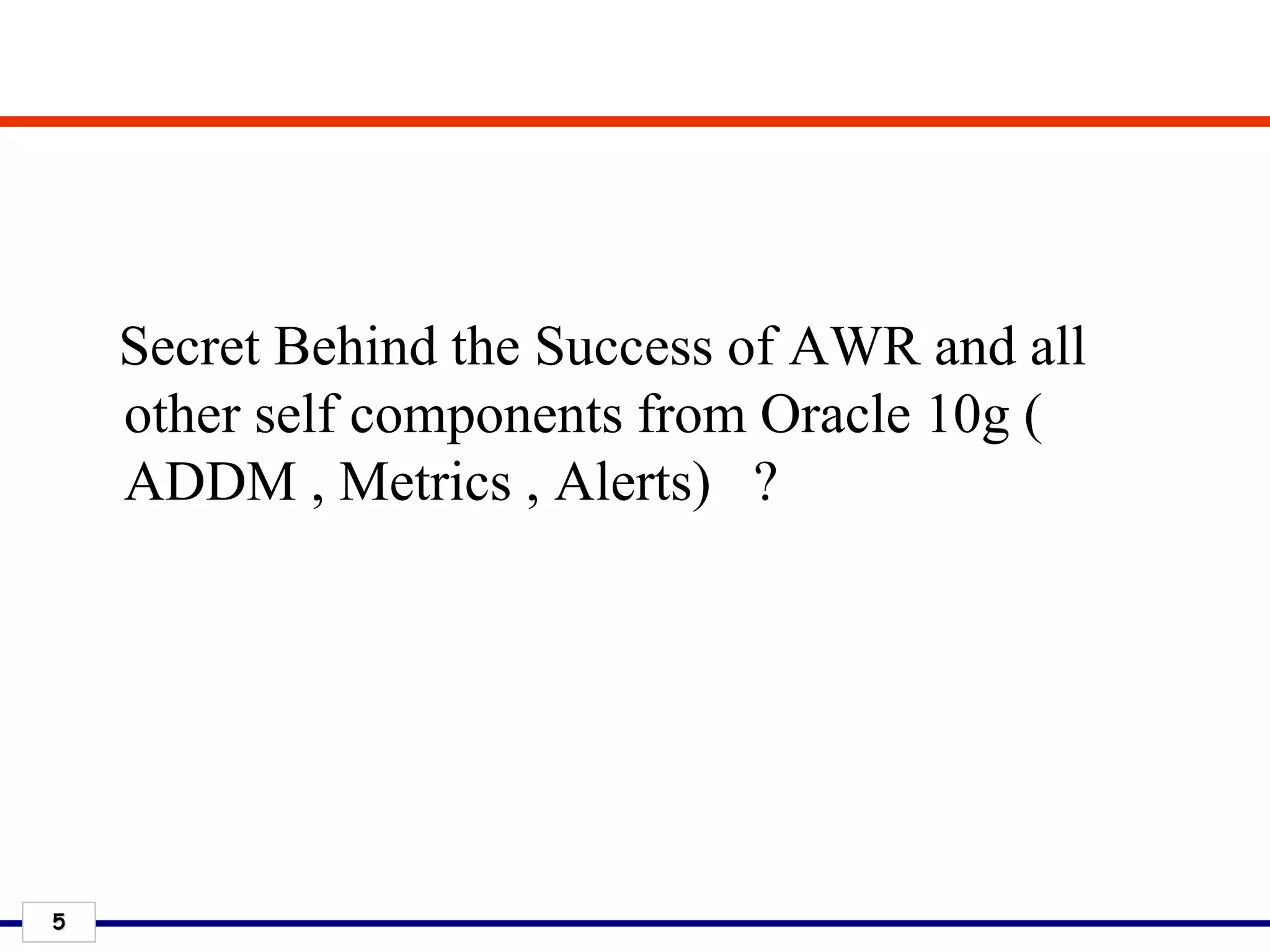 Analyzing and Interpreting AWR | PDF
