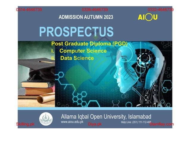 AIOU Prospectus PGD Computer Science Programs Download PDF.pptx