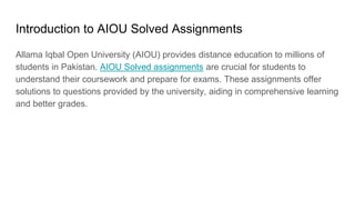 AIOU Solved Assignments Spring and Autumn.pptx
