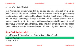 AIOU Solved Quiz MODERN POETRY 9068 Spring 2023.pptx