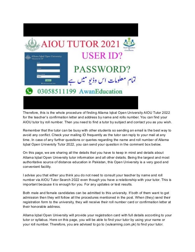 AIOU Tutor Search By Roll No.pdf