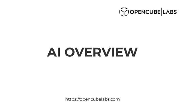 Artificial Intelligence Overview | PPT