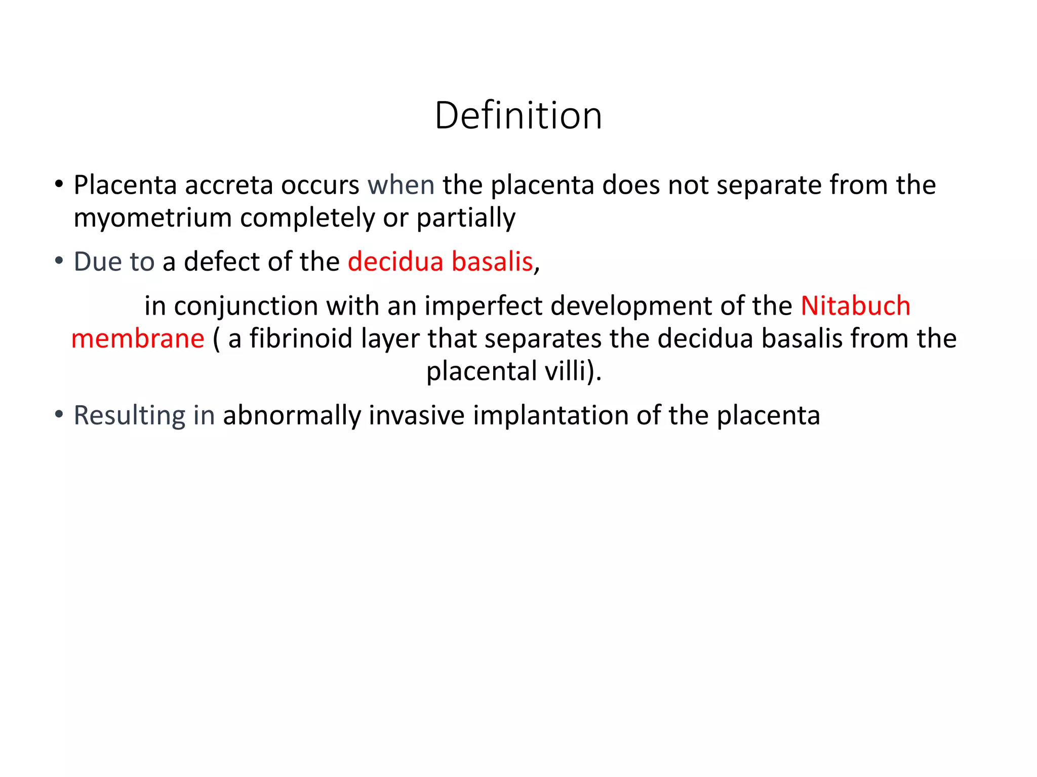 Abnormal Invasive Placenta | PPTX
