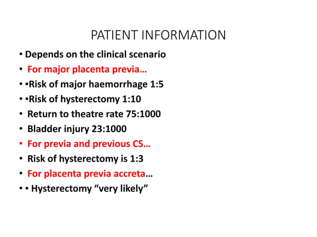 Abnormal Invasive Placenta | PPTX | Pregnancy | Reproductive Health