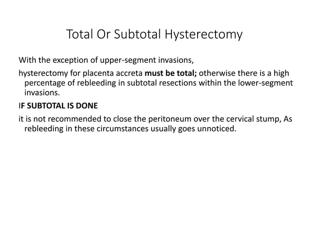 Abnormal Invasive Placenta | PPTX | Pregnancy | Reproductive Health