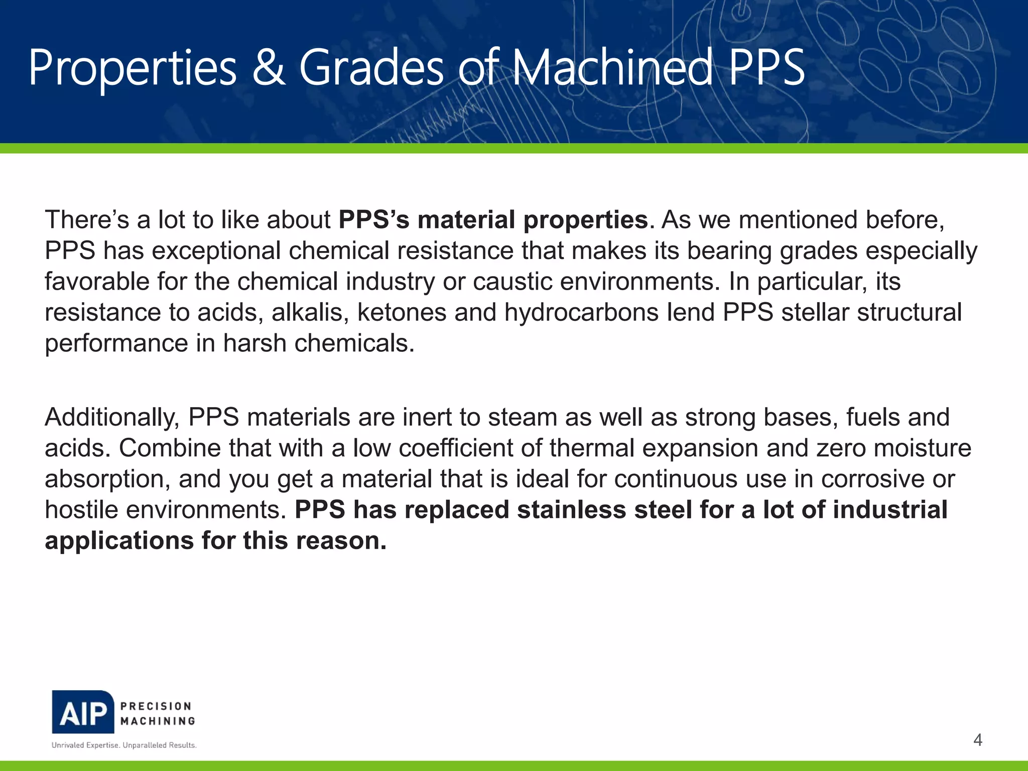 Machining PPS: A Plastics Guide | AIP Precision Machining | PPTX