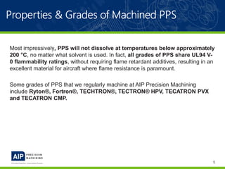 Machining PPS: A Plastics Guide | AIP Precision Machining | PPT