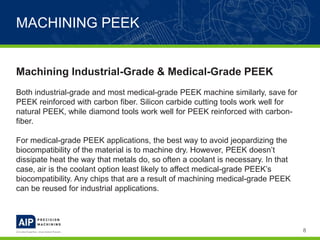 Machining PEEK: A Plastics Guide | PPTX