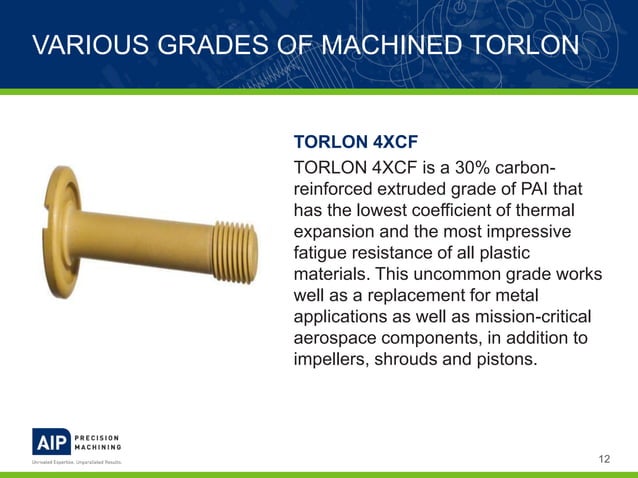 Machining Torlon - A Plastics Machining Guide | PPT Machining Torlon - A Plastics Machining Guide | PPT