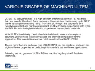Machining ULTEM - A Plastics Guide | PPTX