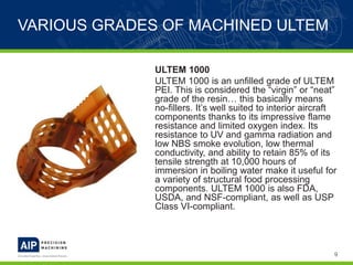 Machining ULTEM - A Plastics Guide | PPT