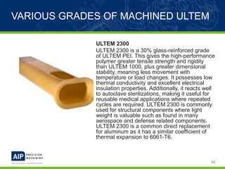 Machining ULTEM - A Plastics Guide | PPT